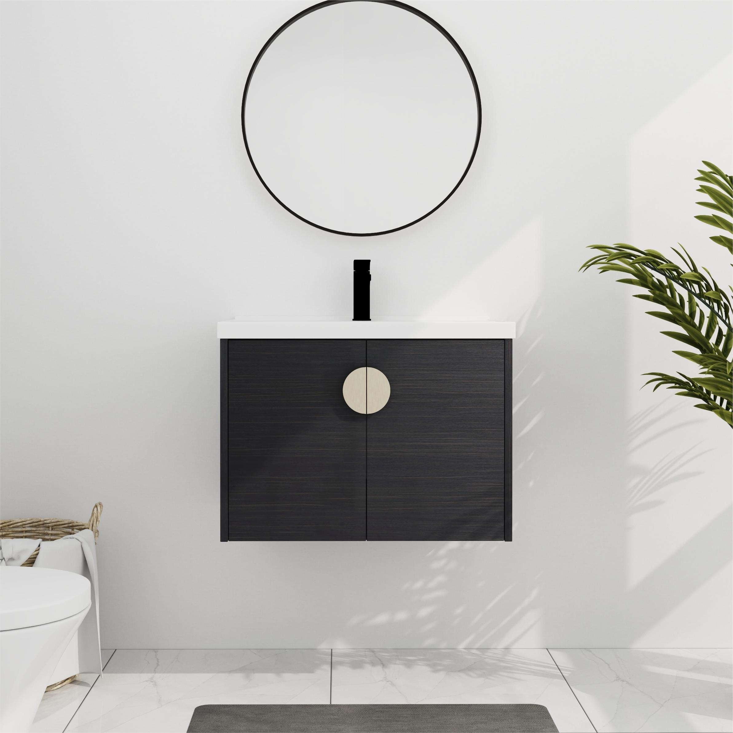 Beingnext 24"/30" Bathroom Vanity with Sink, Floating Bathroom Vanity ...