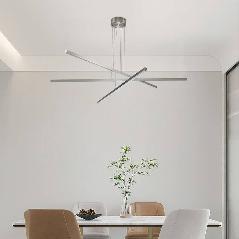 Silver Integrated LED Lighting Fixture Ceiling Lamp - Overstock - 39485445