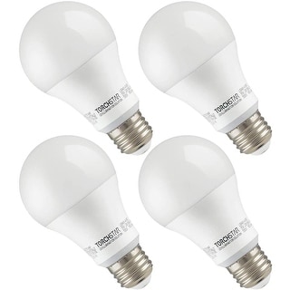 4 PACK 15W LED A19 Light Bulb, Garage Door Opener Light Bulb, 3000K ...