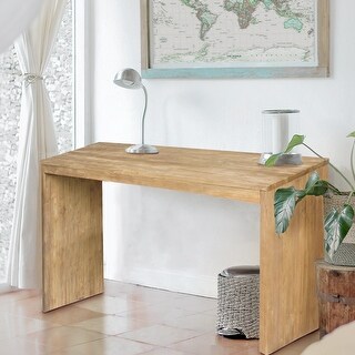 Recycled Teak Wood Bali Writing Desk - Bed Bath & Beyond - 33955003