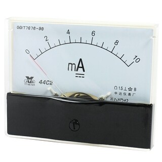 Measurement Tool Analog Panel Ammeter Gauge DC 0 - 10mA Measuring Range ...