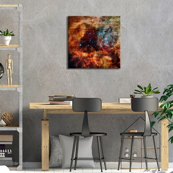 R136 Star Cluster (Hubble Space Telescope) Print On Wood by NASA - Multi-Color - Bed Bath ...