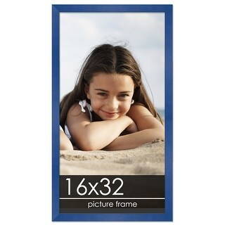 16x32 Contemporary Complete Wood Picture Frame with UV Acrylic, Foam ...