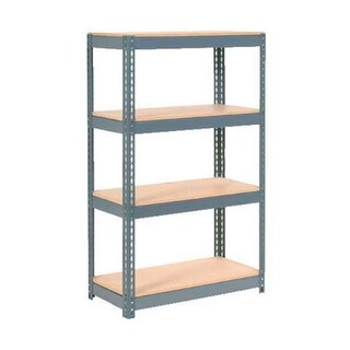 Boltless Extra Heavy Duty Shelving 36"W x 24"D x 72"H, 4 Shelves, Wood ...