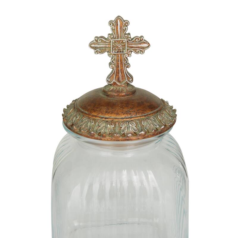 Brown Polystone Traditional Decorative Jars ( Set of 3) - S/3 15", 13 ...