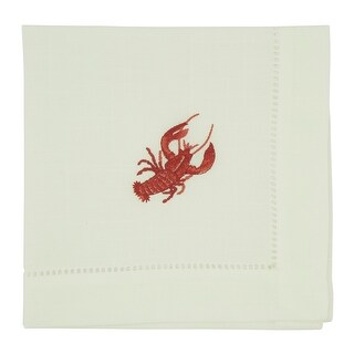 Embroidered Table Napkins With Lobster Design (Set of 4) - Bed Bath ...