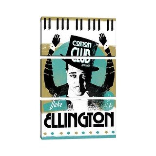 iCanvas "Duke Ellington" by Elliot Griffin 3-Piece Canvas Wall Art Set ...