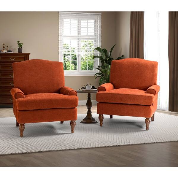 Dani Armchair for Bedroom with Recessed Arms Set of 2 by HULALA HOME ...