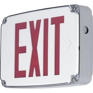 Progress Lighting Double Sided Red LED Exit Sign for End, Ceiling, or ...