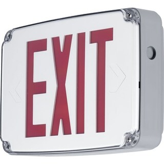 Progress Lighting Double Sided Red LED Exit Sign for End or Ceiling ...