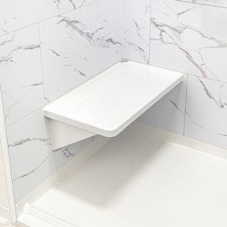 Rectangular Corner White Shower Seat Left - Bed Bath & Beyond - 42663794
