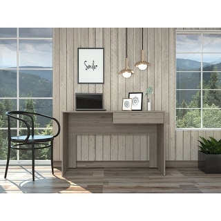 Modern Style Computer Desk, Sit Stand Up Desk with 1-Drawer, Home ...