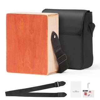 UIMOSO Cajon Box Drum, with Internal Guitar Strings, Lightweight Wooden ...
