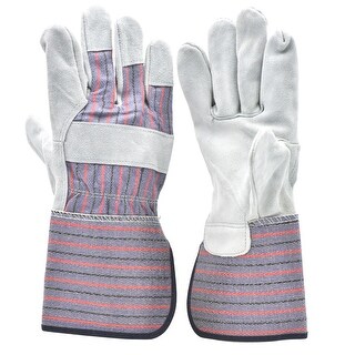 G & F Products Extra Long Cuff Suede Leather Work Gloves, Large, 5 ...