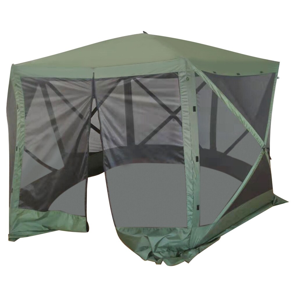 Outsunny 12' x 12' 6-Sided Hexagon Tent - Bed Bath & Beyond - 30971672