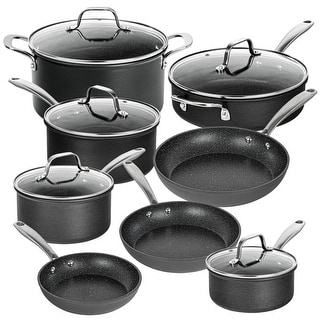 Granitestone Diamond Pro 13 Piece Nonstick Pots and Pans Cookware Set ...