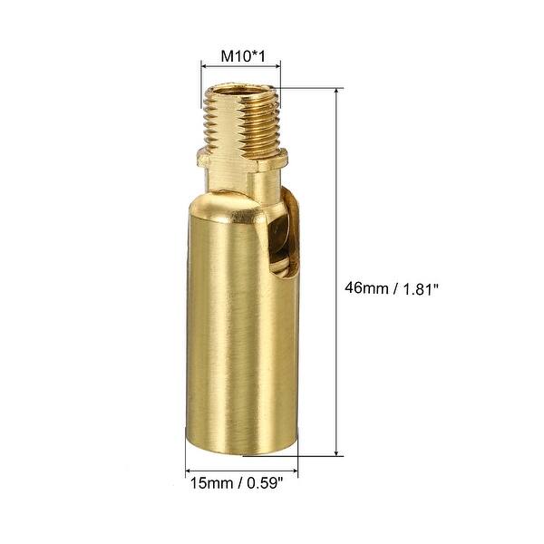 3Pcs 180 Degree Sloped Ceiling Light Adapter M10 Thread Copper - Bed ...