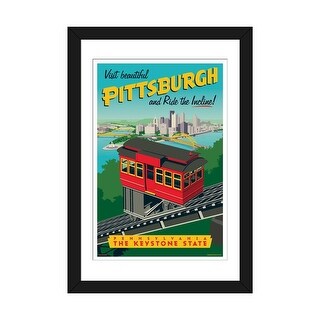 iCanvas "Pittsburgh Incline Travel Poster" by Jim Zahniser - Bed Bath ...