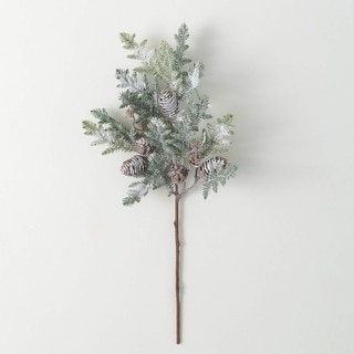 Sullivans Artificial Christmas Frosted Pine Pinecone Stem - Bed Bath ...