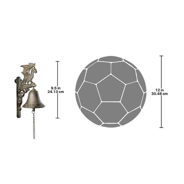 Design Toscano Dragon of Murdock Manor Gothic Iron Bell (Set of 2 ...