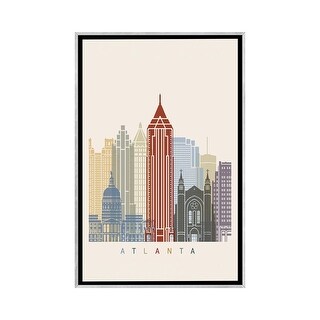 iCanvas "Atlanta Skyline Poster" by Paul Rommer Framed - Bed Bath ...