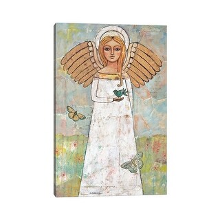 iCanvas "Angel From The Meadow With Bird" by Teresa Kogut Canvas Print ...