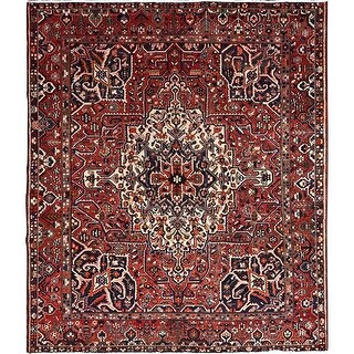 Shahbanu Rugs Cherry Red Natural Dyes Hand Knotted Pure Wool Densely ...