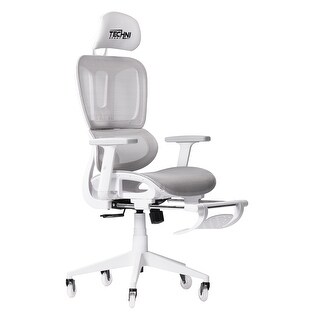 E-Sports Office Chair with Nylon White Mesh Breathable Lumbar - Bed ...
