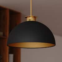 Farmhouse Black 1-Light Classic Bowl Shape Dimmable Pendant - On Sale ...
