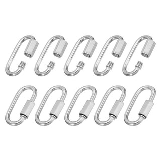 10pcs 304 Stainless Steel Chain Quick Links Screw Lock Chain Connector ...