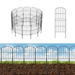 3 ft. H x 13 in. W Metal Fence Panel,10 Pack - 10 Pack - Bed Bath ...