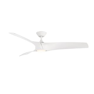 Modern Forms Zephyr 52" 3 Blade Indoor / Outdoor Smart LED Ceiling Fan ...