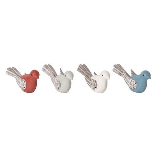 Transpac Resin Rustic Bird Decor Set of 4 Spring Home Decorations - Bed ...