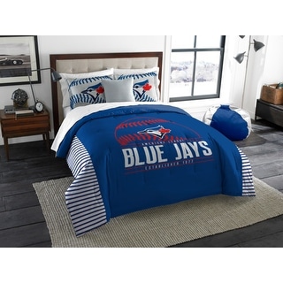 MLB 858 Blue Jays Printed Grandslam Comforter & Shams Set - Bed Bath ...