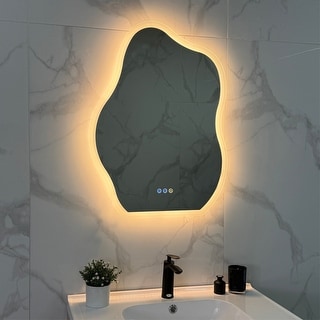 Cloud Irregular LED Bathroom Mirror with Lights Backlit Makeup Mirror ...