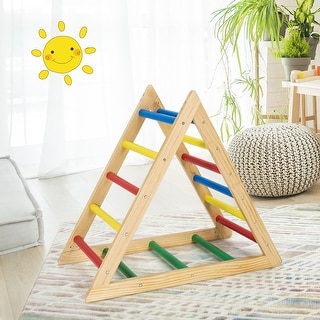 Climbing Triangle Ladder Wooden Educational Triangle Climber - Bed Bath ...