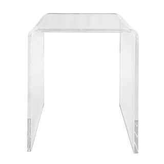 Veobreen 16-inch Side Table in Clear Acyrlic - Bed Bath & Beyond - 35595334