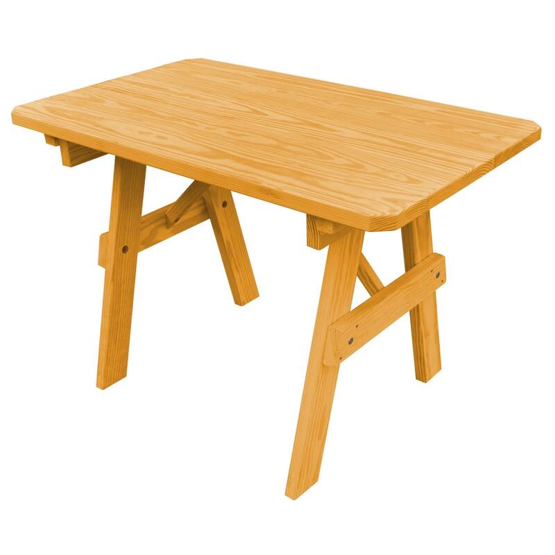 Pine 4' Traditional Picnic Table - Overstock - 32695719