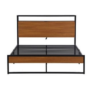 Full Size Metal Platform Bed Frame - Bed Bath & Beyond - 40354895