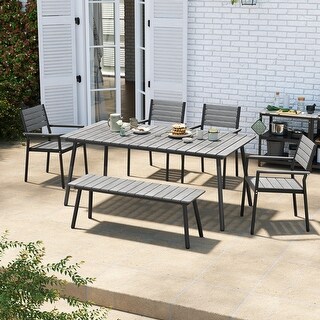 VredHom Outdoor 5/6-piece Rectangle Patio Dining Set - Bed Bath & Beyond - 39997454
