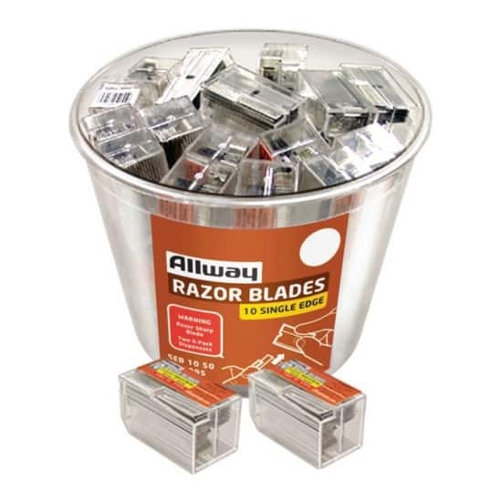 Allway Tools SEB10-50 Bucket Single Edge Razor Blade - Bed Bath ...