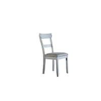 Rustic PU Upholstered Dining Chairs Set of 2, Solid Wood Side Chairs ...