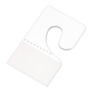 Clear Self Adhesive Hang Tab Hook 27x42mm Plastic Display Folding Tabs ...
