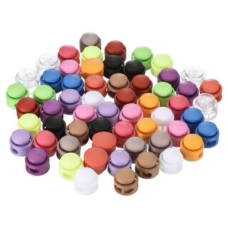 Cord Locks, 4 Set Round Spring Toggle Stopper, 15 Colors - Multicolor ...