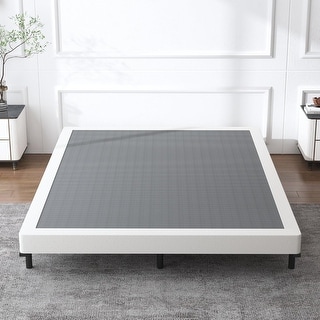 Queen Low Profile Box Spring, 4 Inch Heavy Duty Metal Frame, Noise Free ...