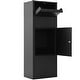 Black Outdoor Large Package Delivery Parcel Mail Drop Box with with ...