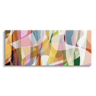 Stupell Layered Contemporary Shapes Canvas Wall Art Design by Angel ...
