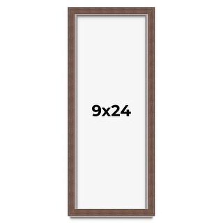 9x24 Shadow Box Frame Brown | 1.125 inches Deep Real Wood Rustic - Bed ...