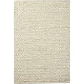 Chandra Rugs Anni 11400 Ivory New Zealand Wool Area Rug Hand Woven in ...