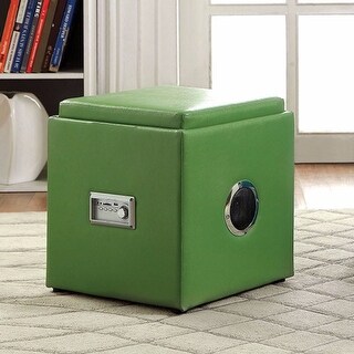 Ottoman With In-Built Bluetooth Speaker, Green - Bed Bath & Beyond ...